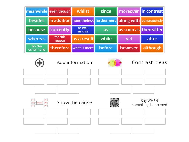 Linkers C1 - Ordenar por grupo