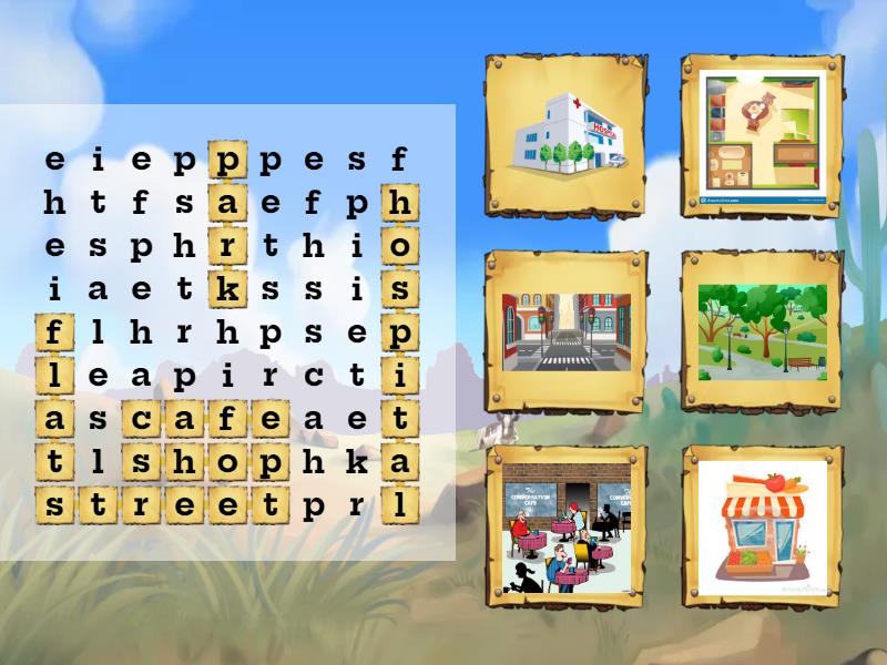 U8 My Town - Wordsearch