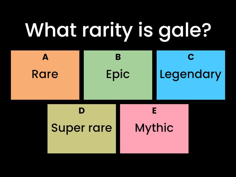 Brawl stars rarity - Quiz