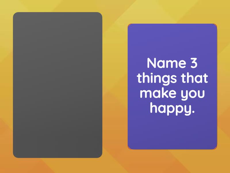 Present Simple Speaking Cards