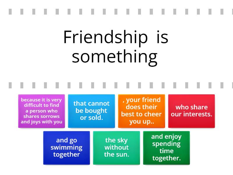 Friendship - Find the match