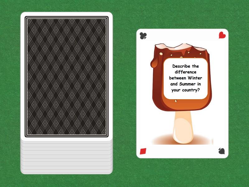 Speaking ice cream - Speaking cards