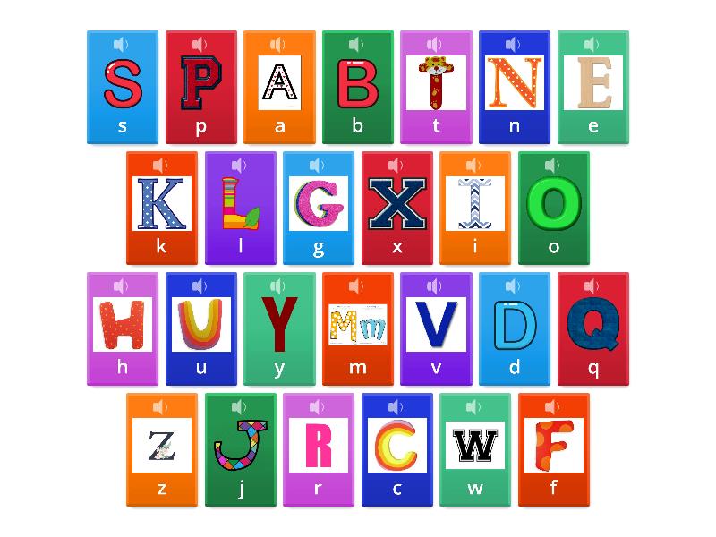 doodle town 2 - unit 1 - lesson 7 - alphabet - Flip tiles