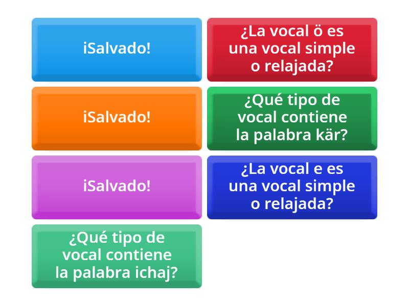 Vocales simples y relajadas - Fichas giratorias
