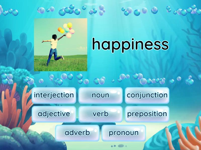 parts of speech (review) - Find the match