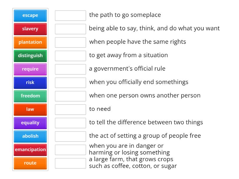 G5.U4.W1 Vocabulary - Match up