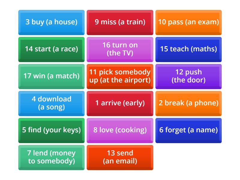 OPPOSITE VERBS – ENGLISH FILE PRE-INTERMEDIATE - Flip tiles