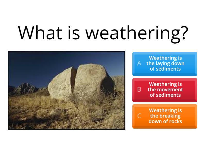 Weathering, Erosion, and Deposition - Quiz