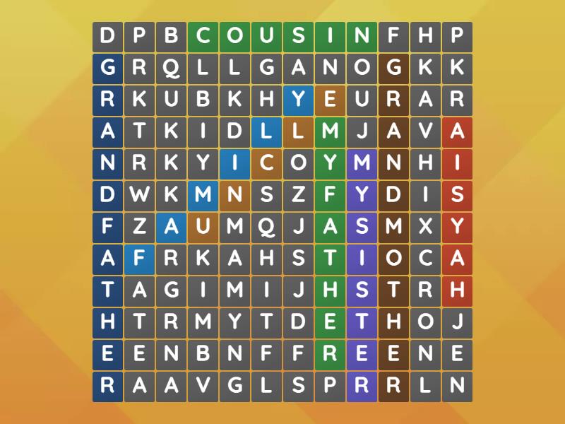 Find a word level 2 - Wordsearch