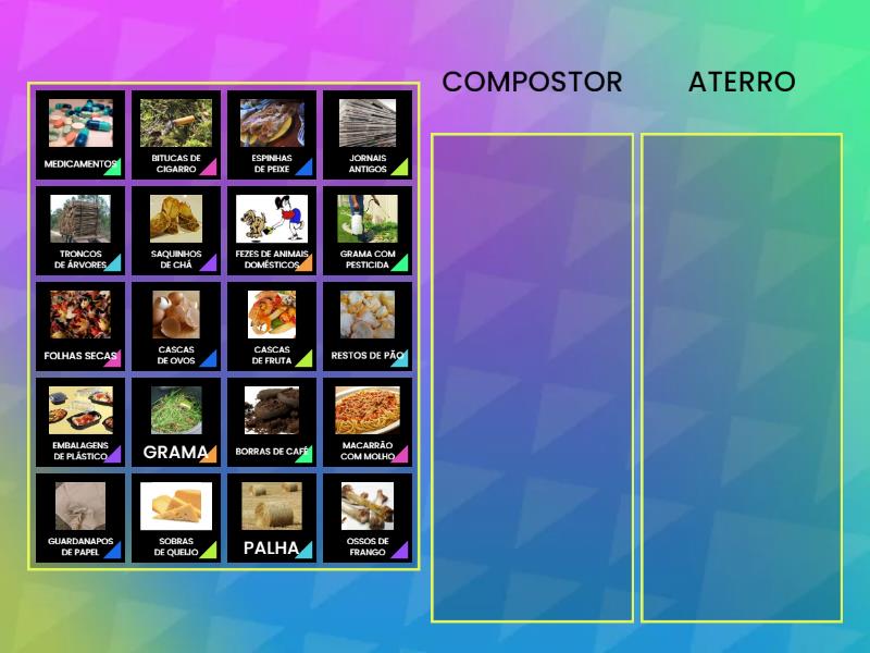 JOGO DA COMPOSTAGEM - Group sort