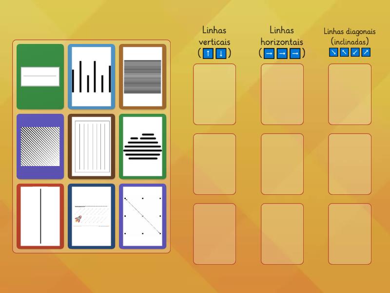 Os tipos de linhas - Ordenar por grupo