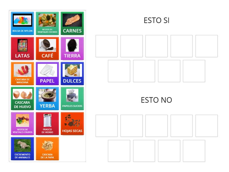 ARMAMOS UN COMPOST - Ordenar por grupo