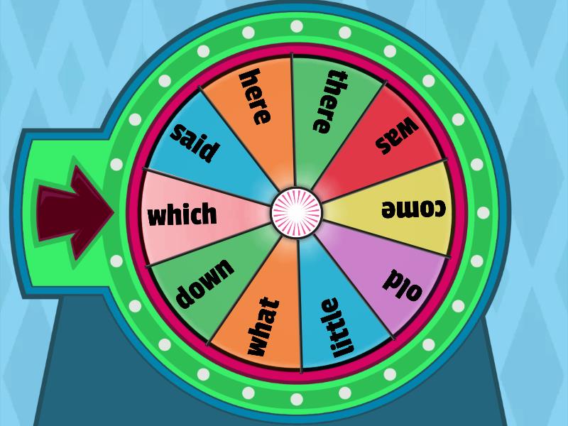 Tricky words - Spin the wheel