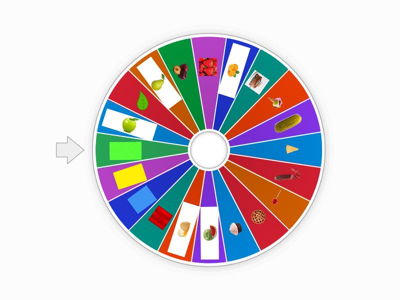 foods,colors - Spin the wheel