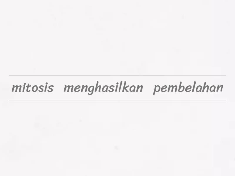 Perbedaan Mitosis Dan Meiosis Наведіть порядок