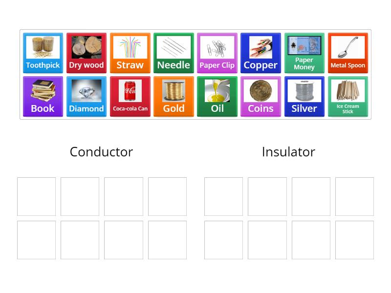Science 2 - Insulator or Conductor - Group sort