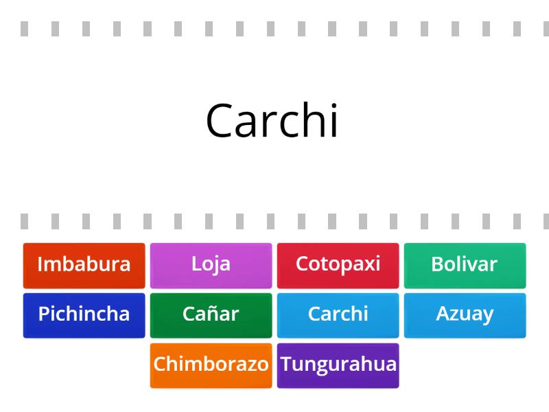 Provincias de la Sierra - Find the match