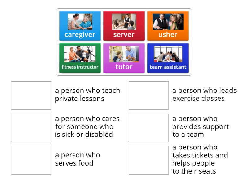 UNIT 2: WHAT DO YOU DO? - Match up