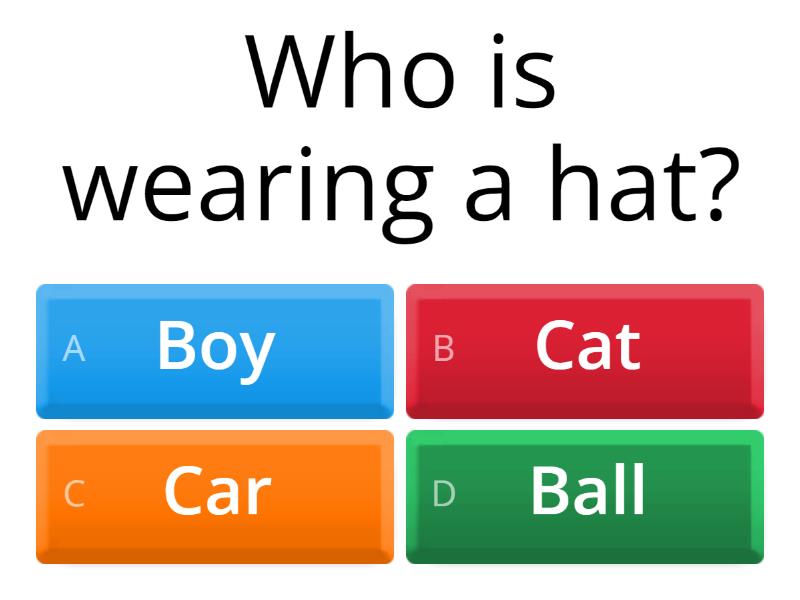 Question Words for Grade 1 ESL Students - Quiz