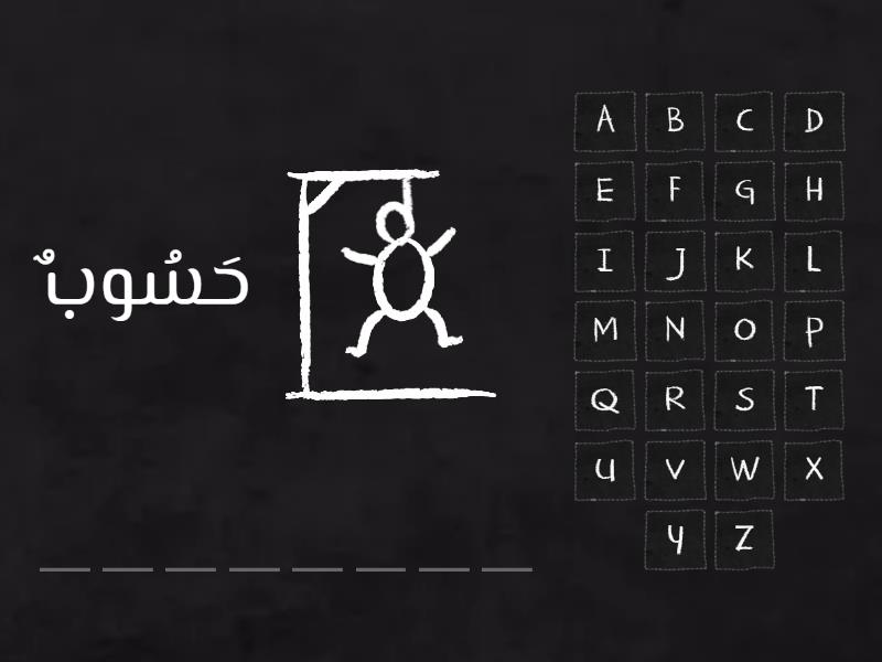 Mufrodat bahasa arab di perpustakaan dan lab - Hangman