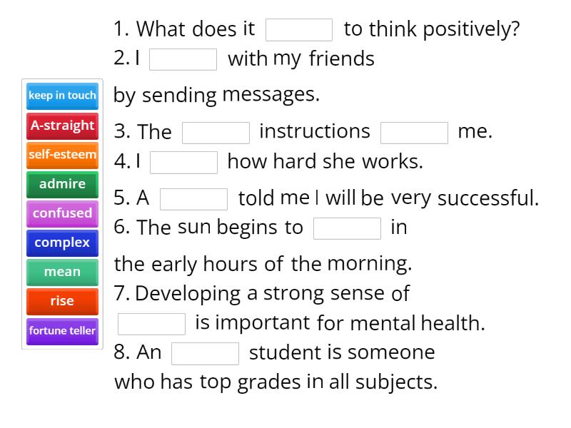 B2 Group - Complete the sentence