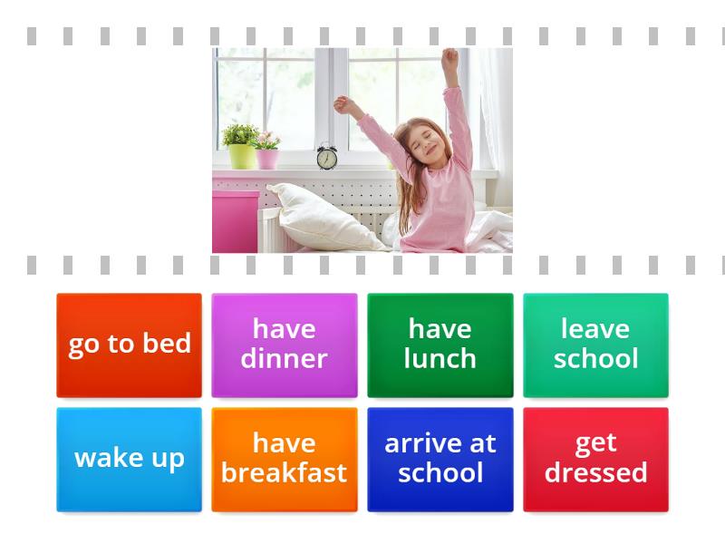 Solutions Elementary 2A Daily routines Matching - Find the match