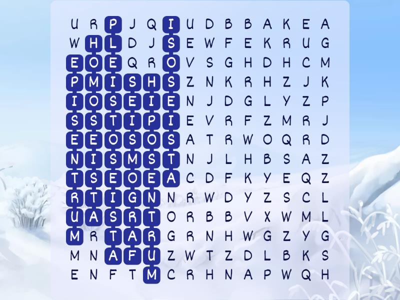 Istilah Dalam Gempa Bumi - Wordsearch