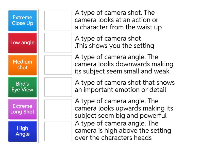 Camera Angles - Match up