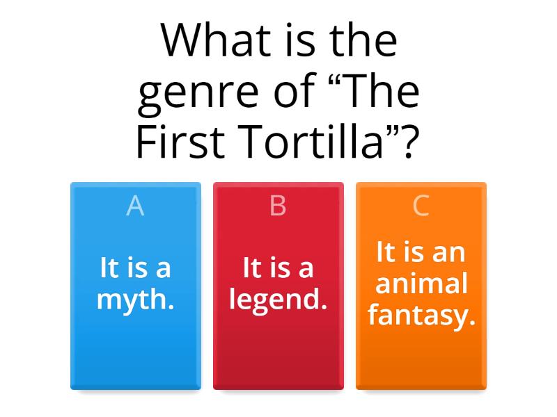 The First Tortilla Comprehension - Quiz