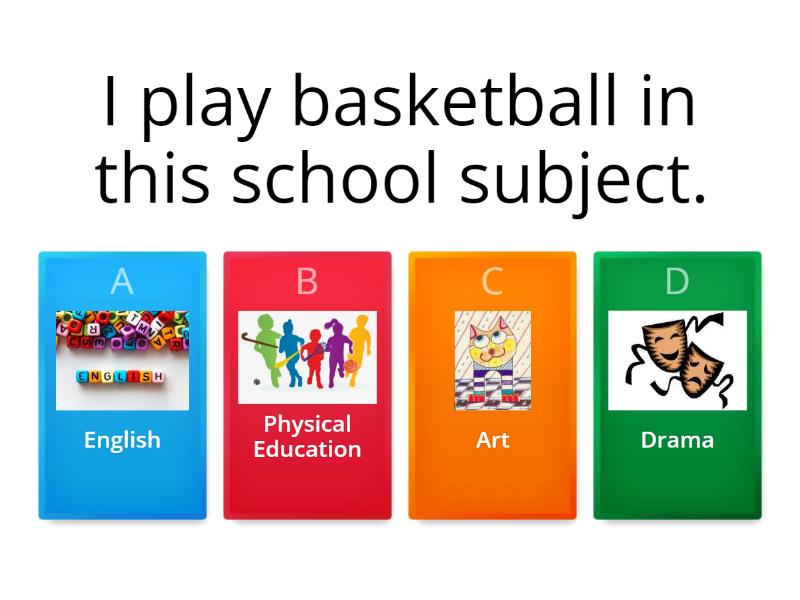 School Subjects - Quiz