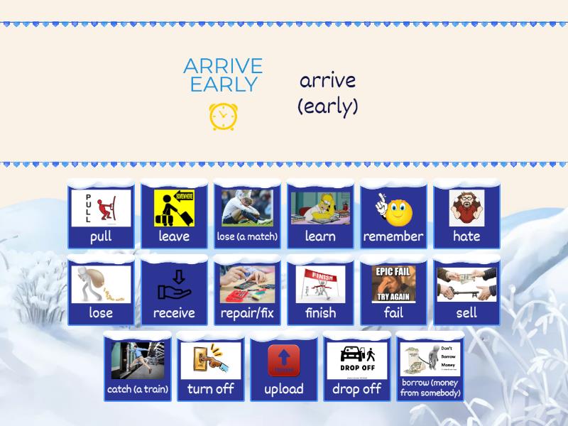 EF pre-interm U 6A opposite verbs - Find the match