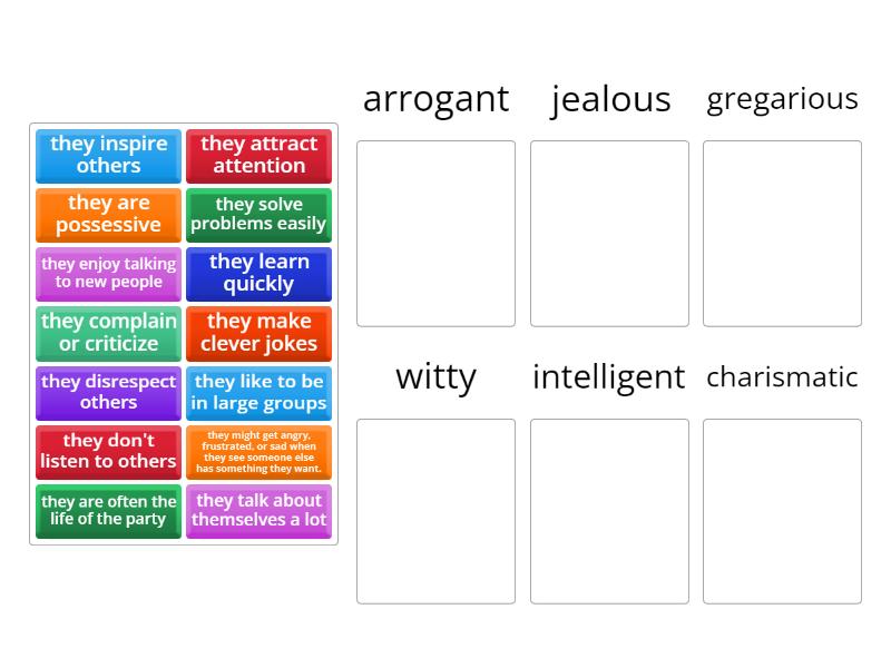 personality - Group sort
