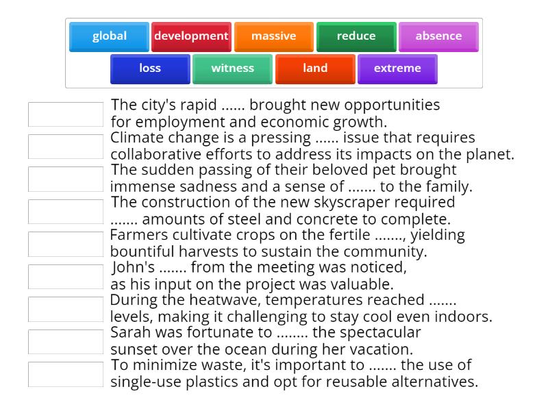 21CC - Unit 5 - Global Countdown - Part 2 - Match up