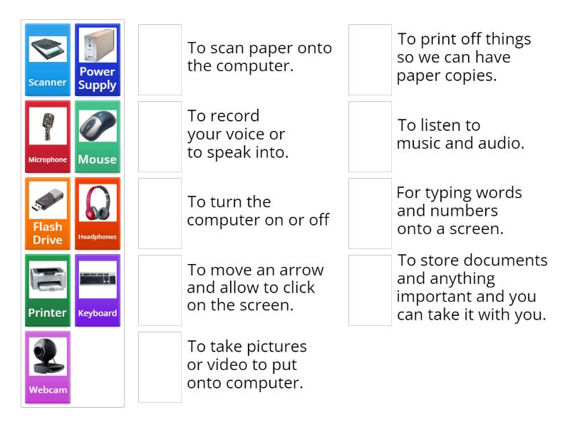 Computer parts - Match up