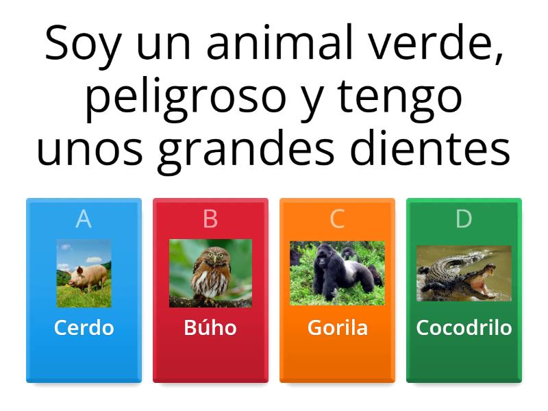 Adivina que animal soy - Quiz