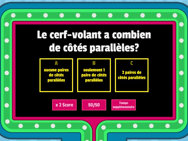 Le cerf-volant - Gameshow quiz