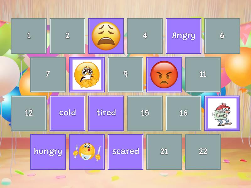 Feelings - Project explorer (Unit 1) - Matching pairs