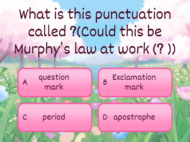 Punctuation - Quiz