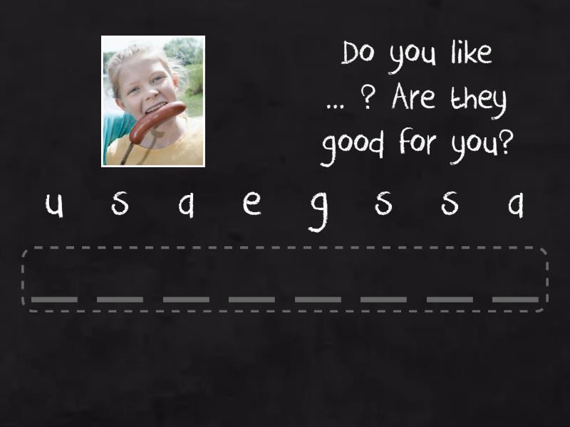 7 Food 7 CLIL Pop quiz - Anagram