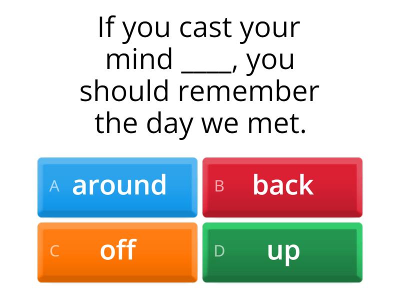 Multi-words - Quiz