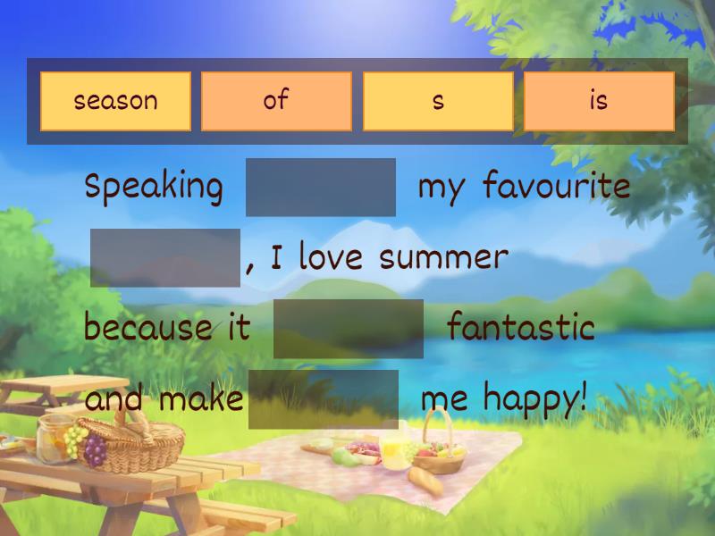 My favourite season - Completa la oración