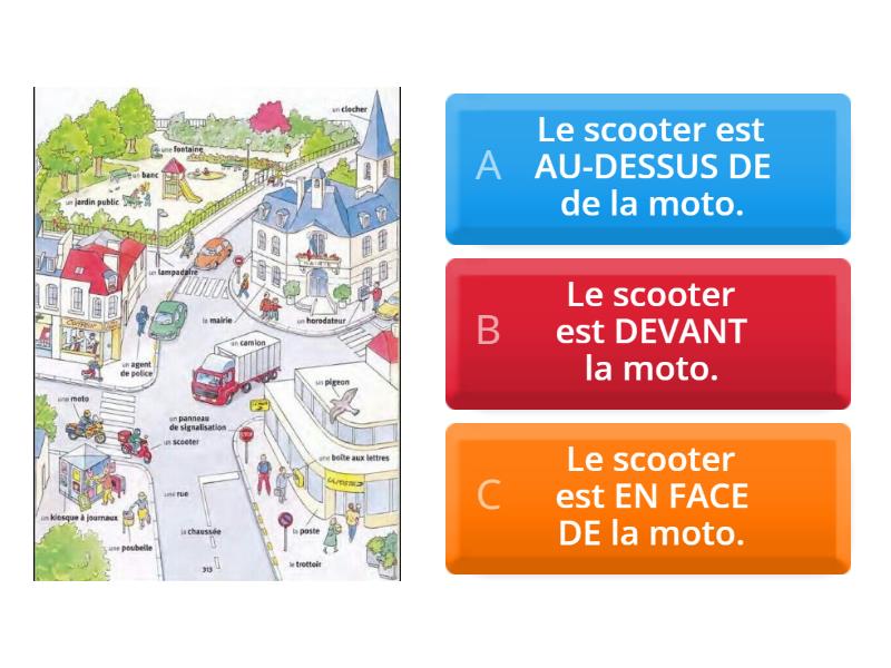 Teens A1 part 4 - les prépositions de lieu - Quiz