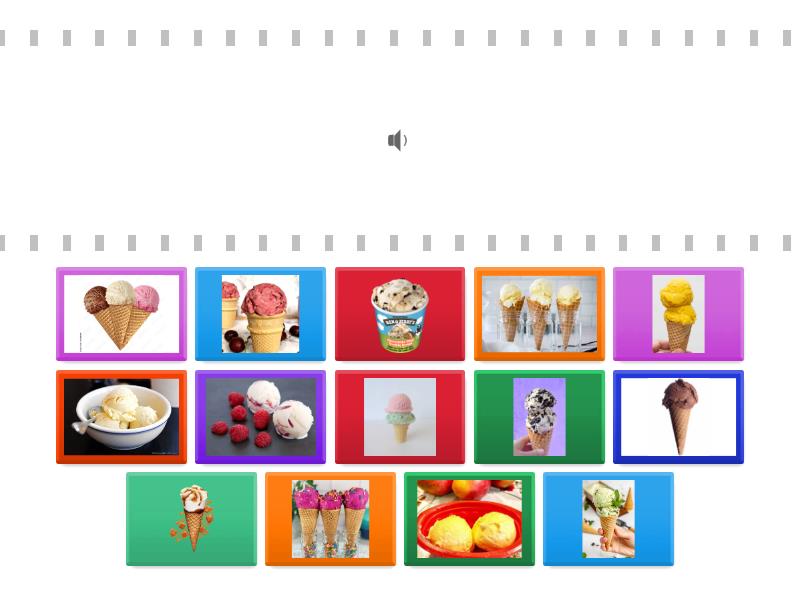 Ice cream - Find the match