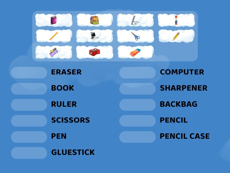 School supplies - Match up