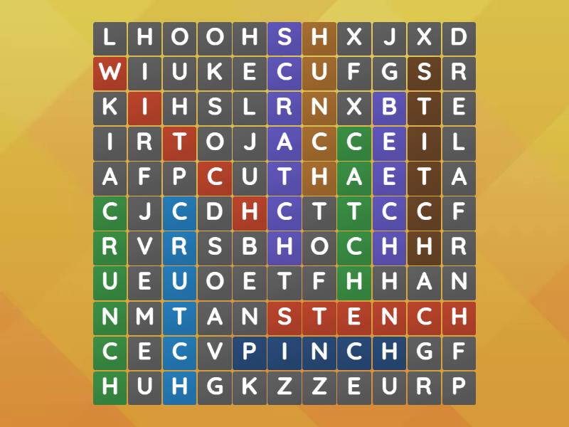 tch vs ch word search - Wordsearch