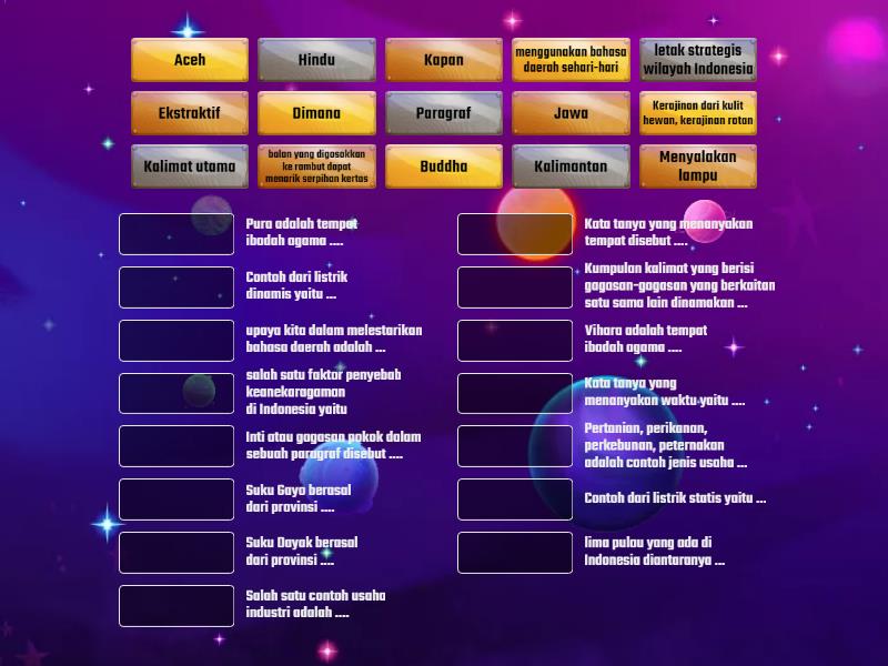 Review Tema 7 - Match up