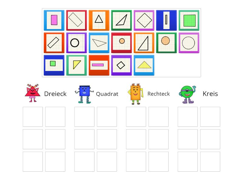 Formen zuordnen - Group sort