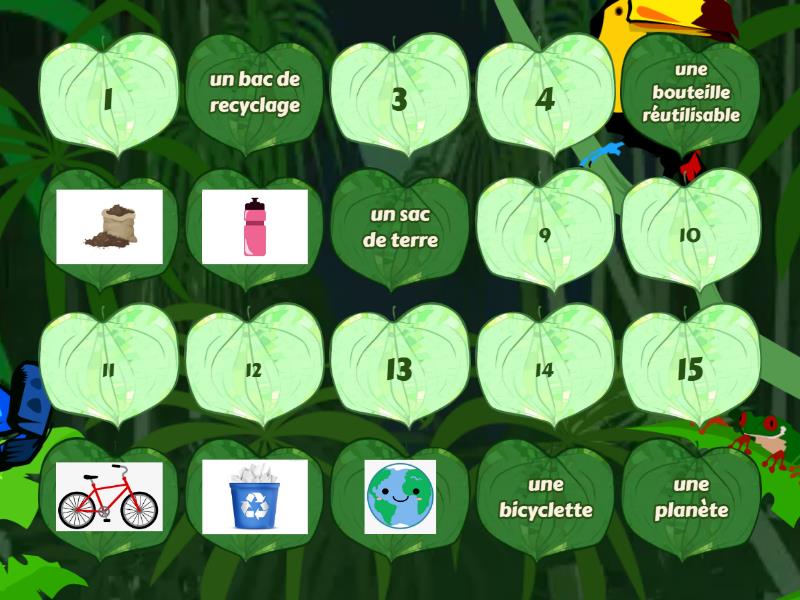 Je peux compter - jour de la Terre - Matching pairs