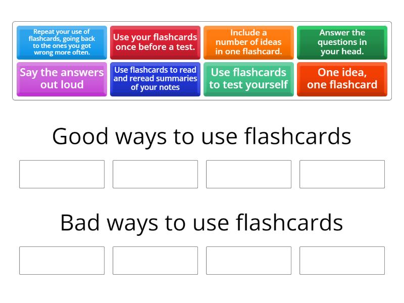 How to Practise when Revising. - Group sort