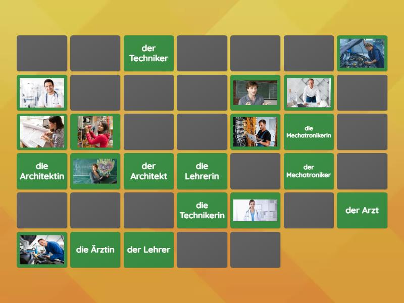 Die Berufe - Matching pairs